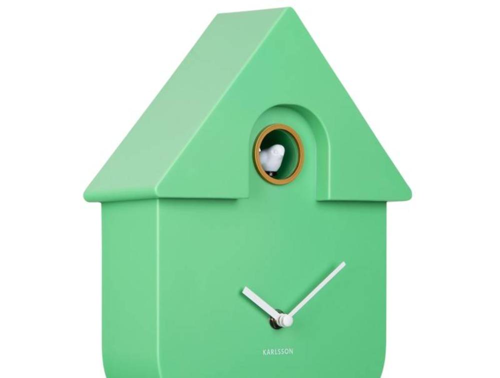 Karlsson Modern Cuckoo Koekoeksklok - Fel Groen Abs - HomeDesignShops.nl